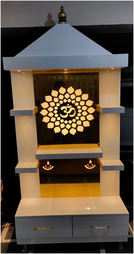 ARTOFINDIA/OM Pooja Mandir For Home Corner /Designer Temple – Artofindia